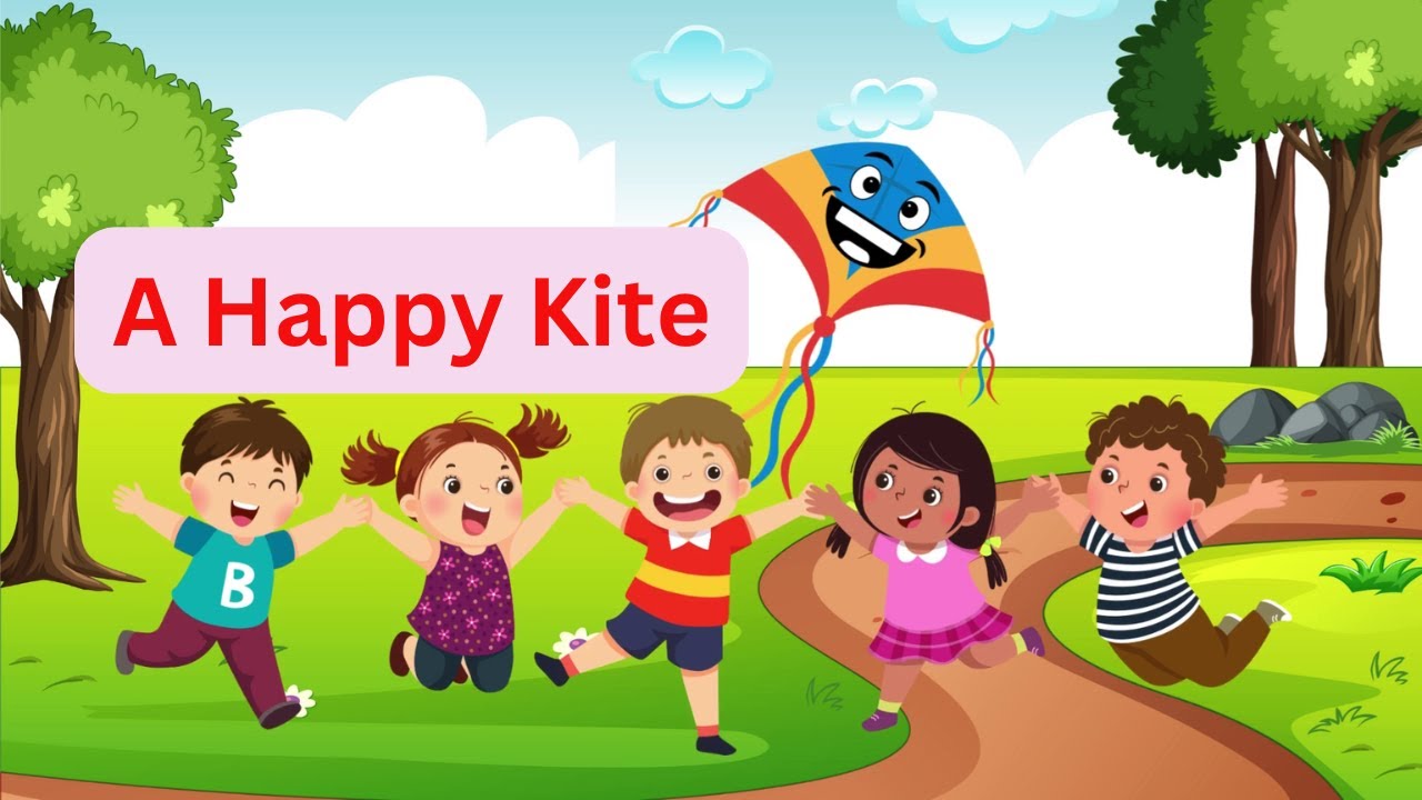 A Happy Kite | Children Rhyming Song With Sub | Toddlers Music | Learn ...