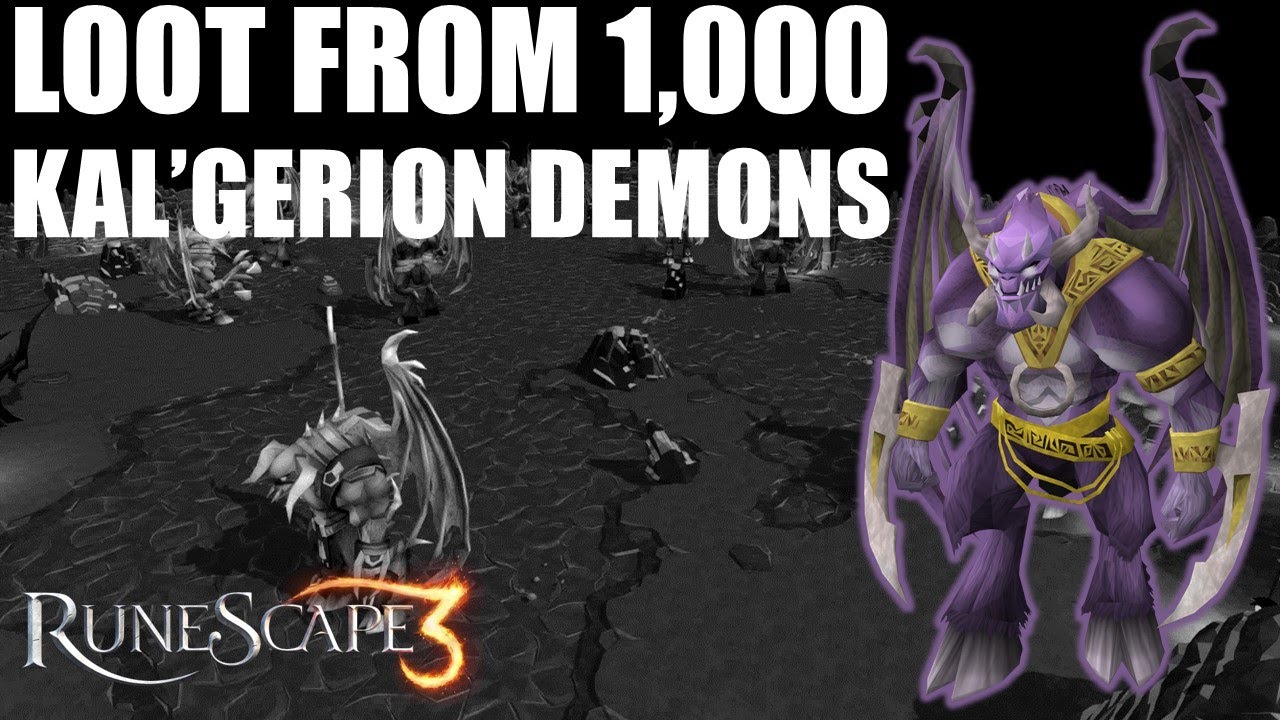 Loot From 1,000 Kal'gerion Demons / Runescape 3 2020 - YouTube