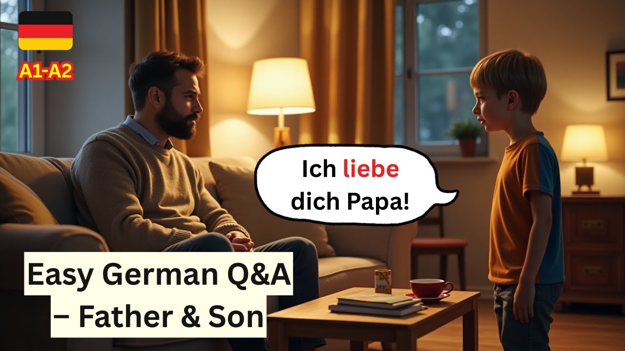 Easy German Phrases for Beginners – 100 Father & Son Q&A | Learn German ...