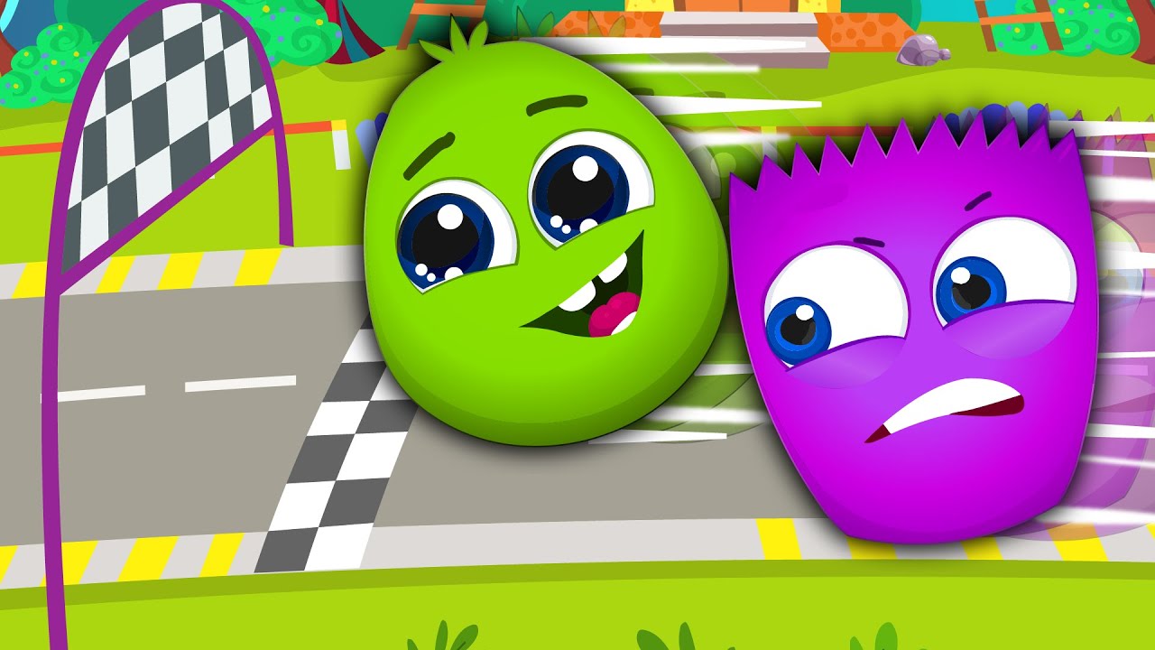 ¡Formas de aprendizaje! Op y Bob - Rápido y Lento | Dibujos animados ...