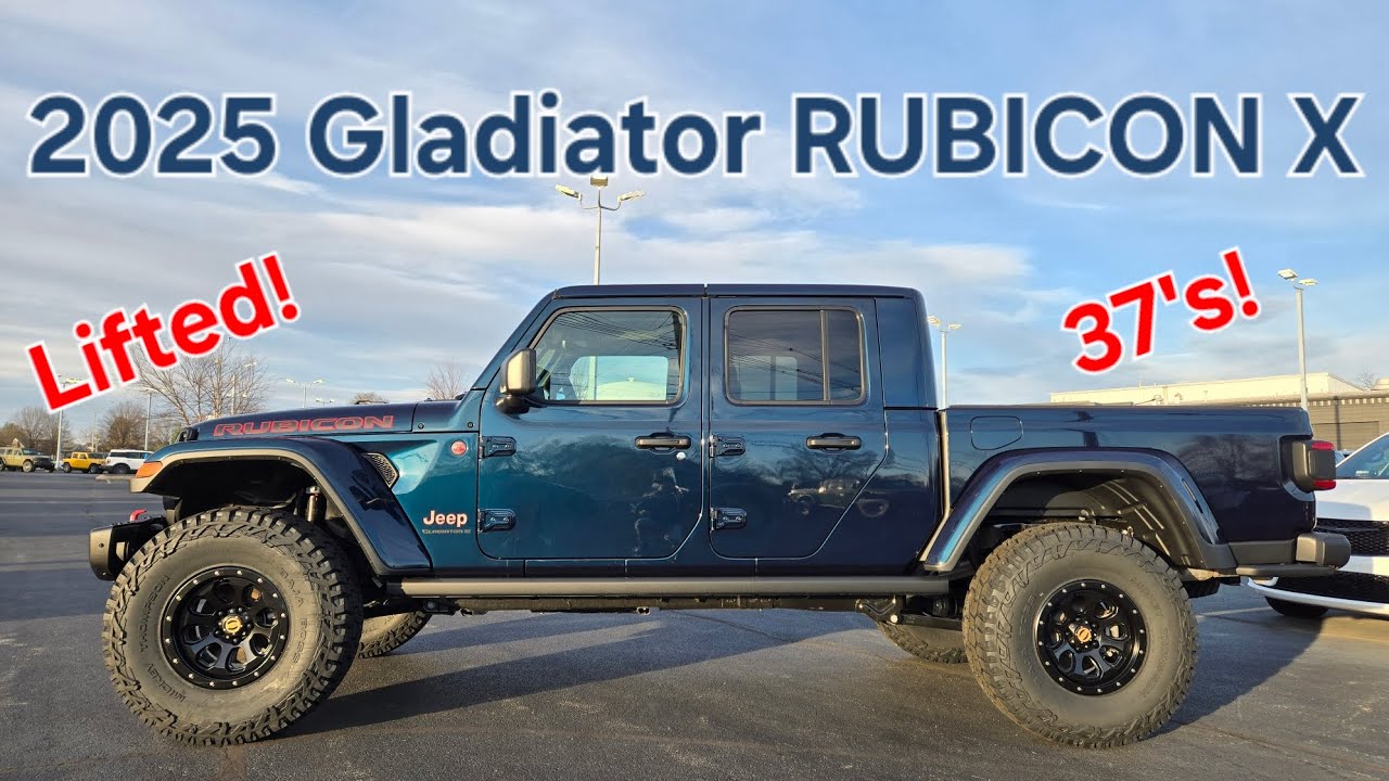 SOLD --- 2025 Gladiator Rubicon X (Fathom Blue) w/ AEV Lift and 37 ...