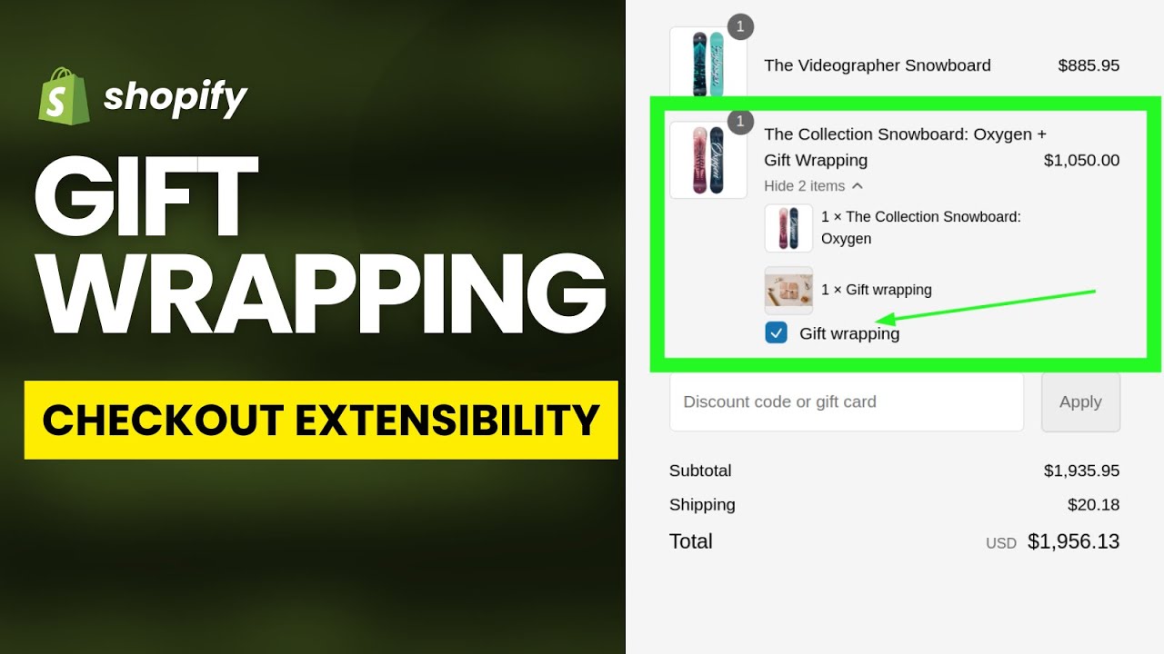 Gift wrapping in checkout extensibility with checkout ui component and ...