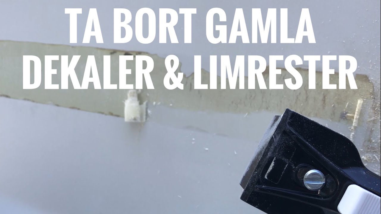 Ta bort gamla dekaler, klistermärken och limrester utan att skada ytan ...