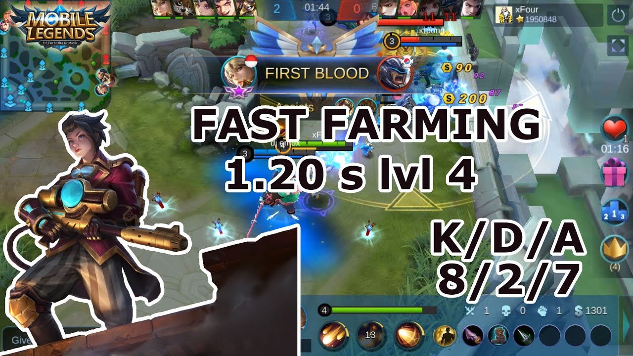 FAST Farming!! by XFour | MOBILE LEGENDS BANG BANG - YouTube