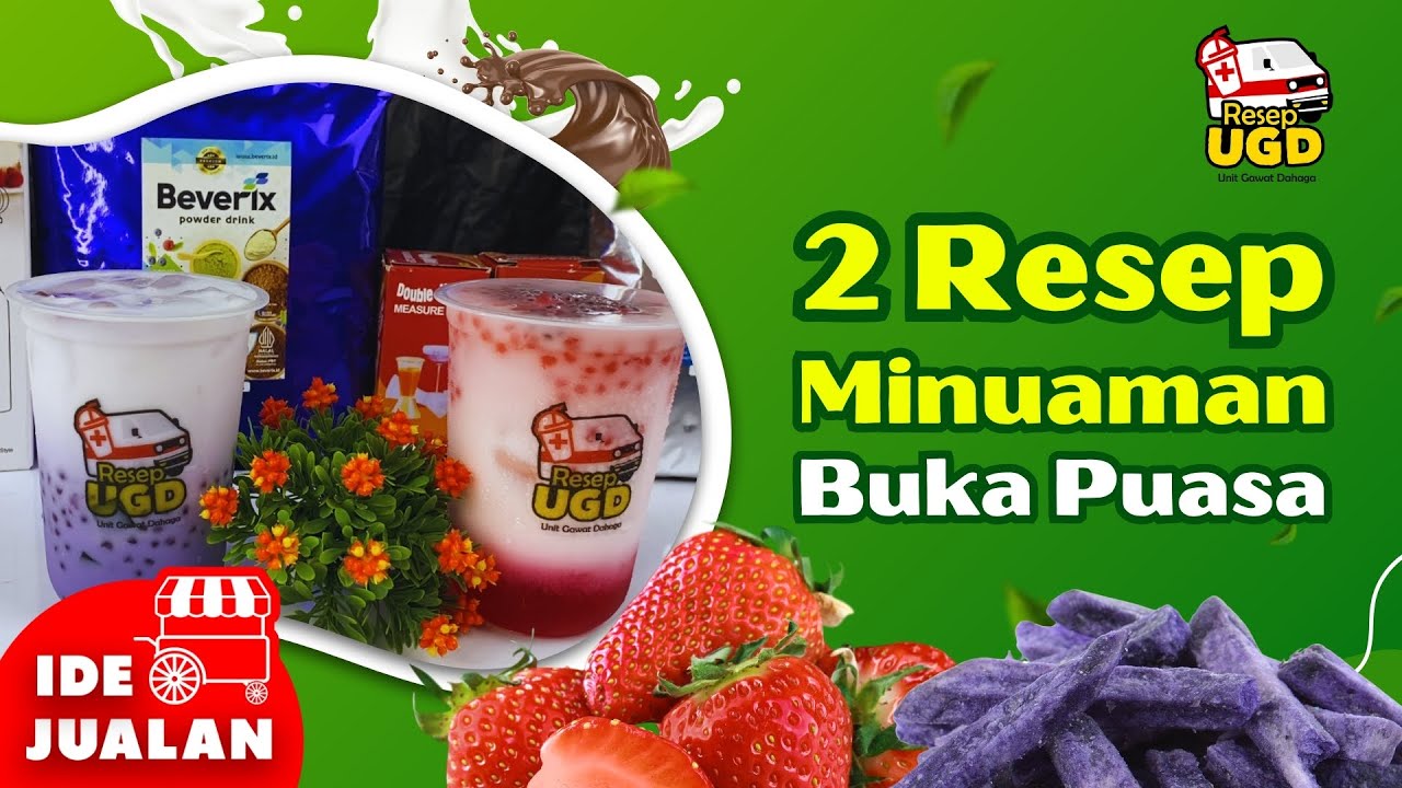 REKOMENDASI 2 RESEP MINUMAN BUKA PUASA, MANIS & SEGER PASTINYA - YouTube