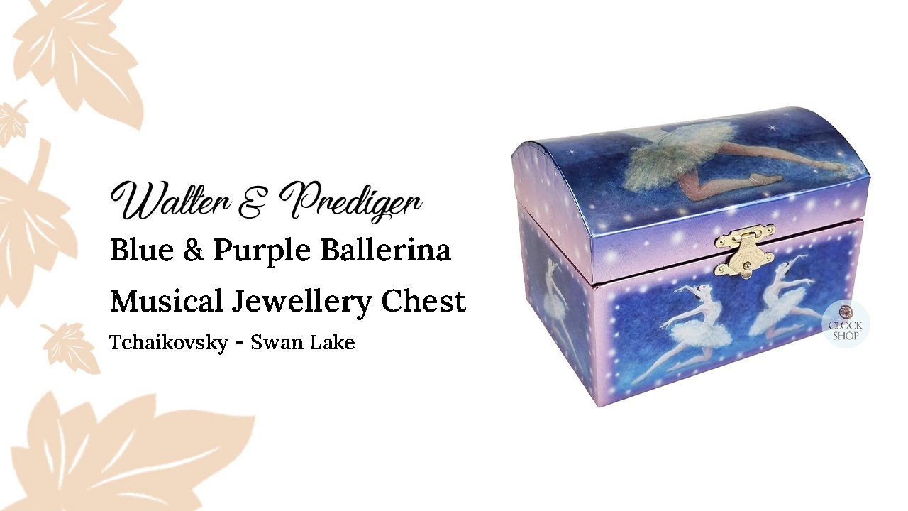 Blue & Purple Ballerina Musical Jewellery Chest With Dancing Ballerinas ...