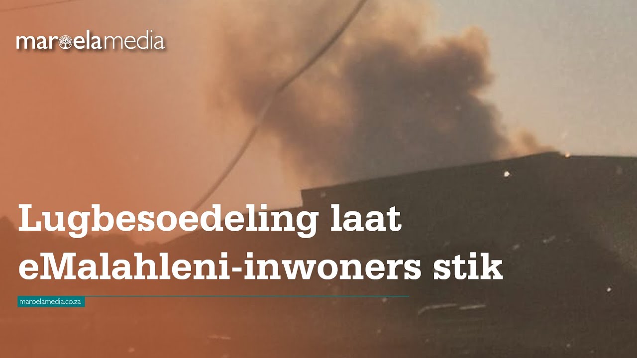 Lugbesoedeling laat eMalahleni-inwoners stik - YouTube