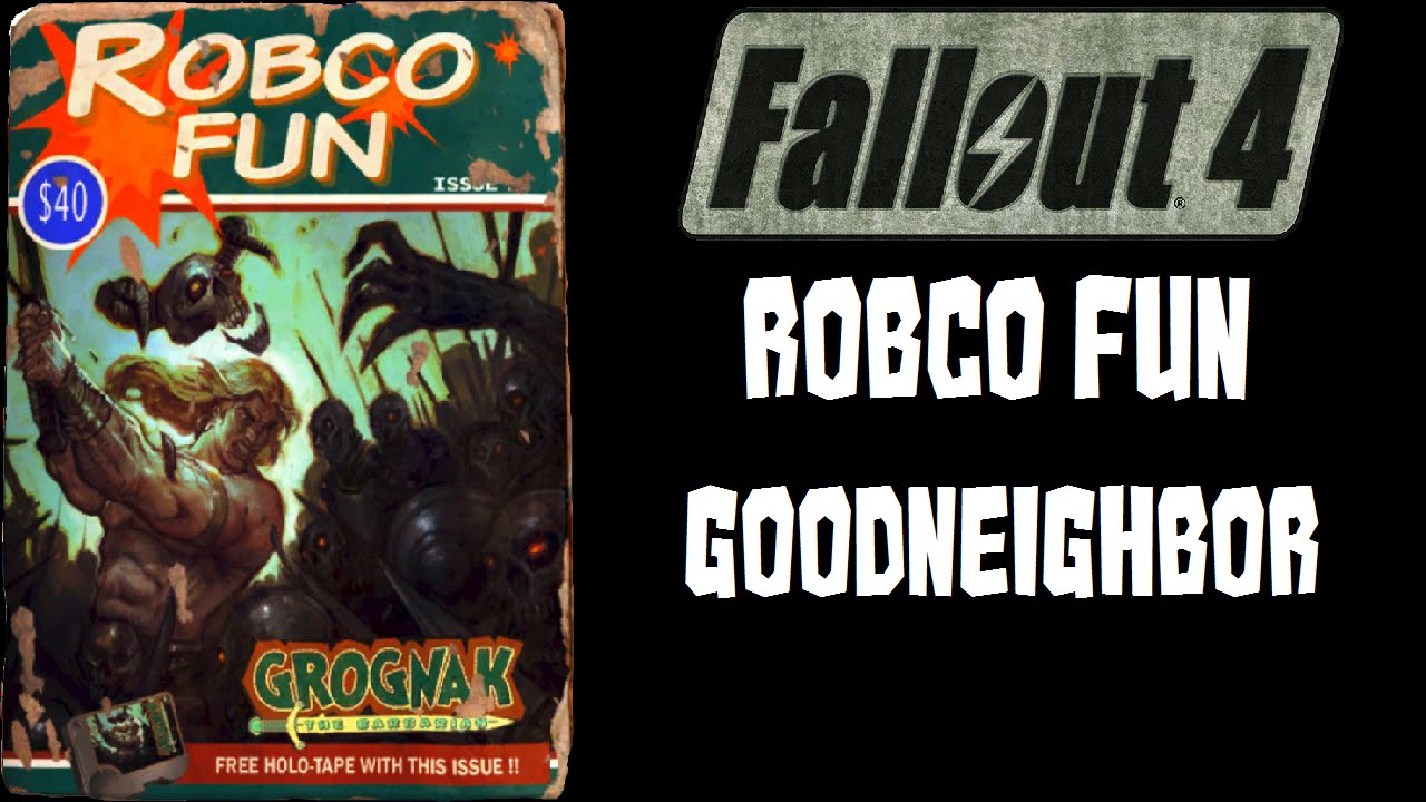 Fallout 4 RobCo Magazine in Goodneighbor - YouTube
