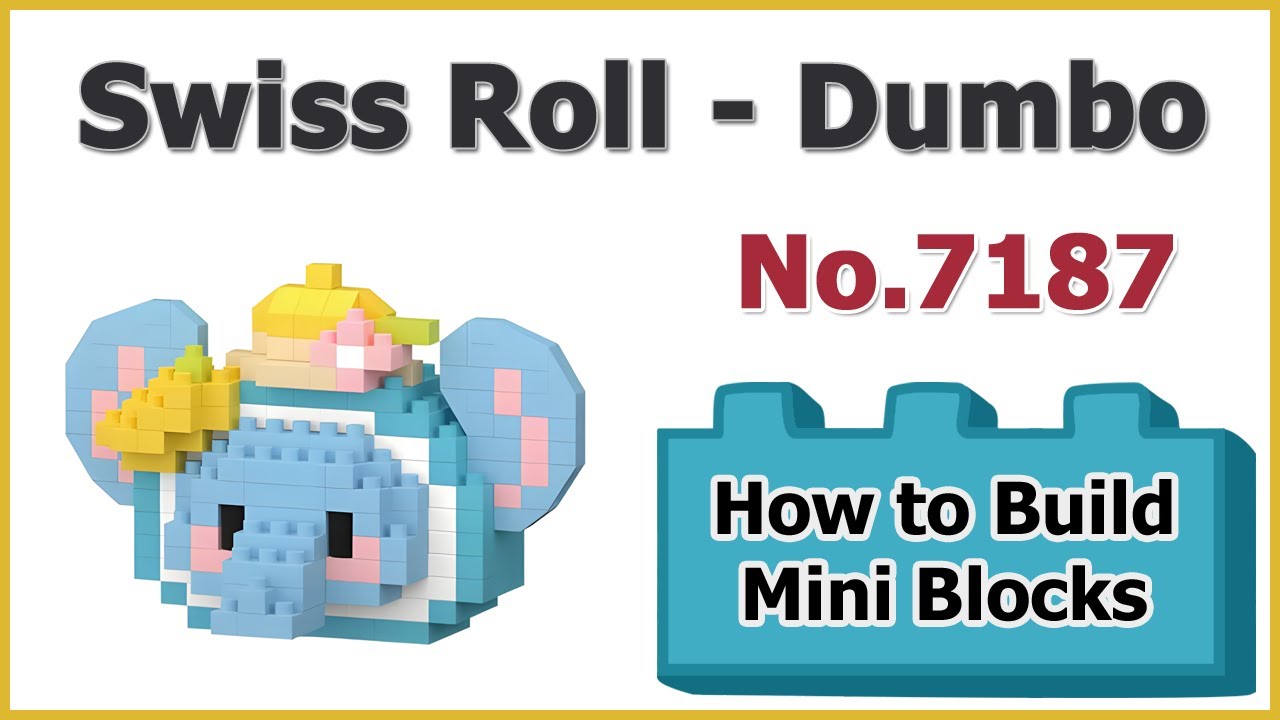 How to Build Mini Blocks Swiss Roll - Dumbo No.7187 Review Instructions ...