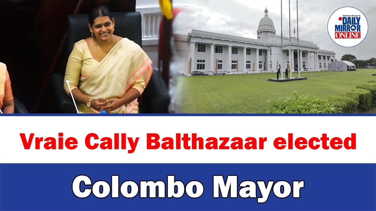 Vraie Cally Balthazaar elected Colombo Mayor - YouTube