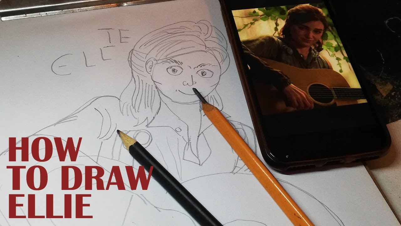 Art tutorial: How to draw Ellie from TLOU2 - YouTube