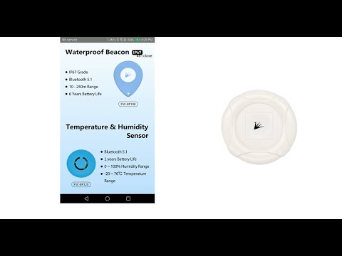 Feasycom TI CC2640R2F Bluetooth BLE Configurable Beacon BP104 - YouTube