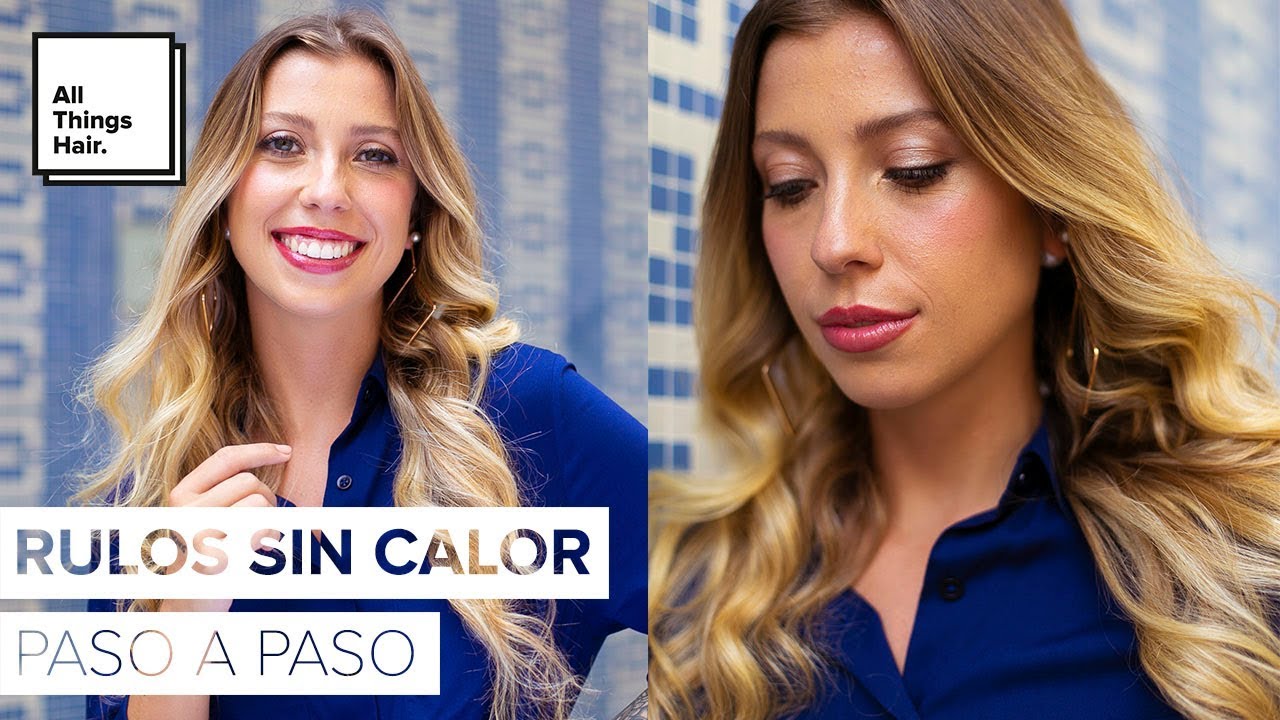 Rulos sin calor | Cómo hacer rizos con medias - YouTube