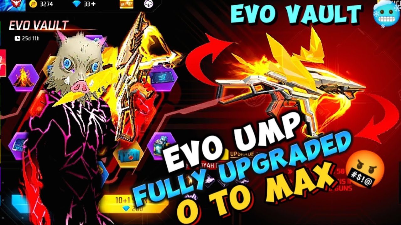 EVO UMP MAX IN FREE FIRE 🤬🥶 - YouTube