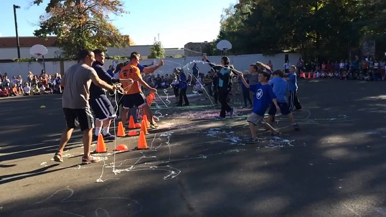 Silly String Battle - YouTube