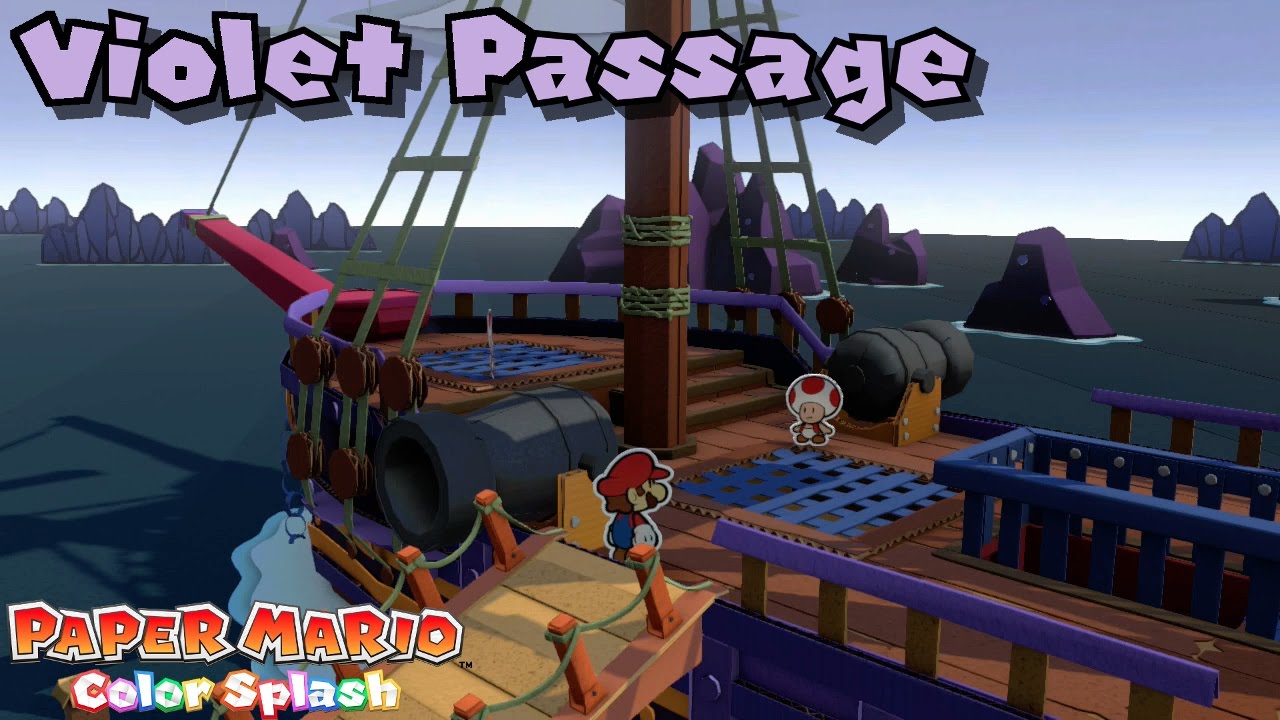 Paper Mario: Color Splash 100% Repainted - Stage 18 - Violet Passage ...