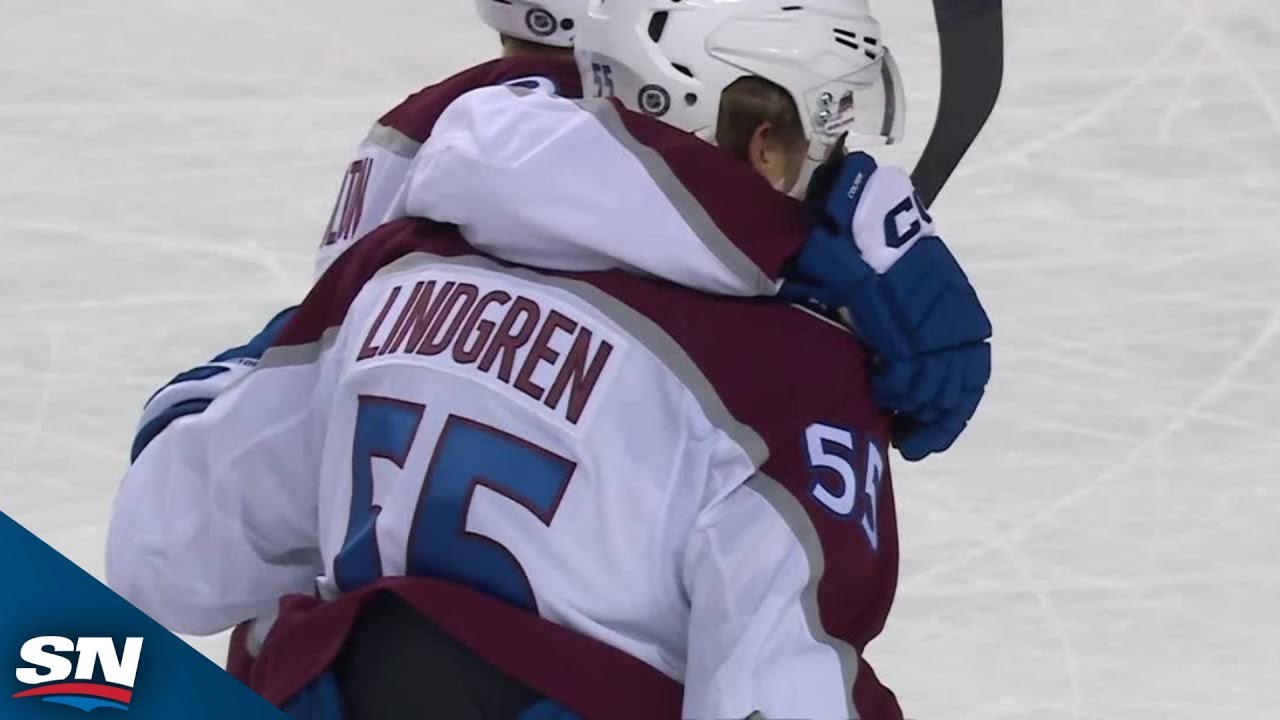 Ryan Lindgren Uses Traffic To Score His First Goal With The Avalanche ...