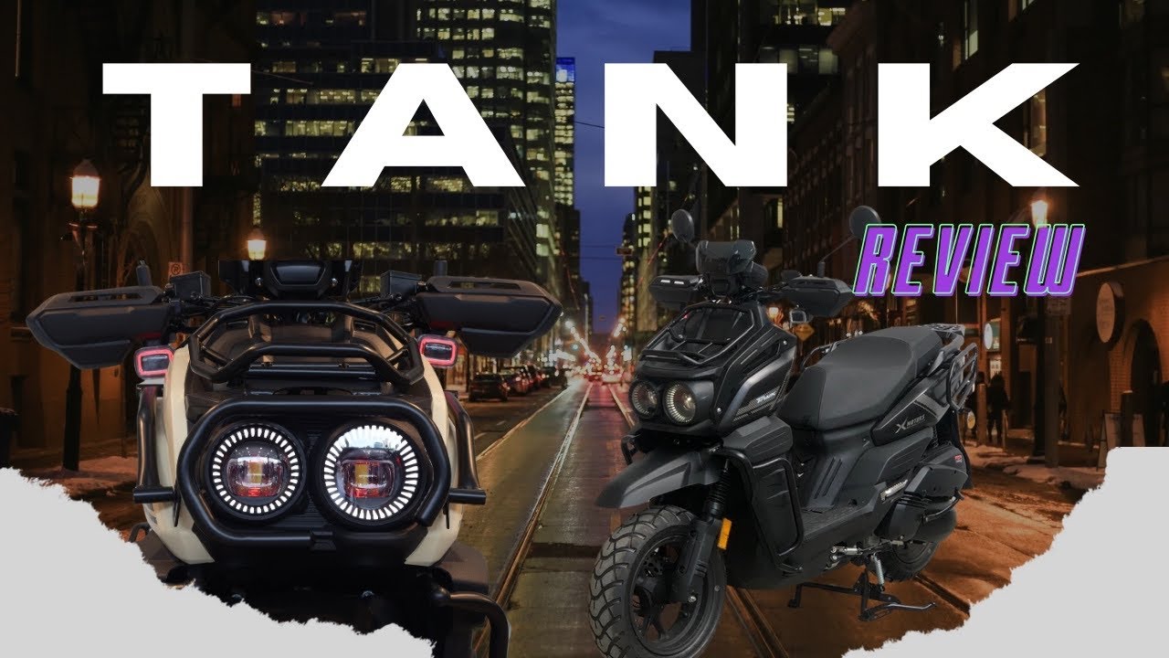 Review scooter tank - YouTube