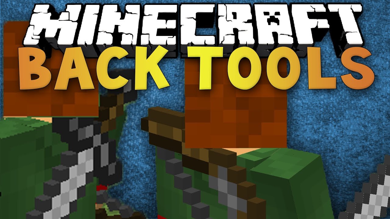 Minecraft 1.5.2 - Back Tools - Mod Review - Trage deine Waffen/Tools auf den Rücken - YouTube