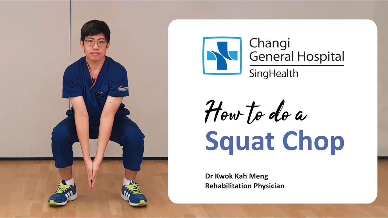 How to do a SQUAT CHOP - Cancer Prehabilitation Programme - YouTube
