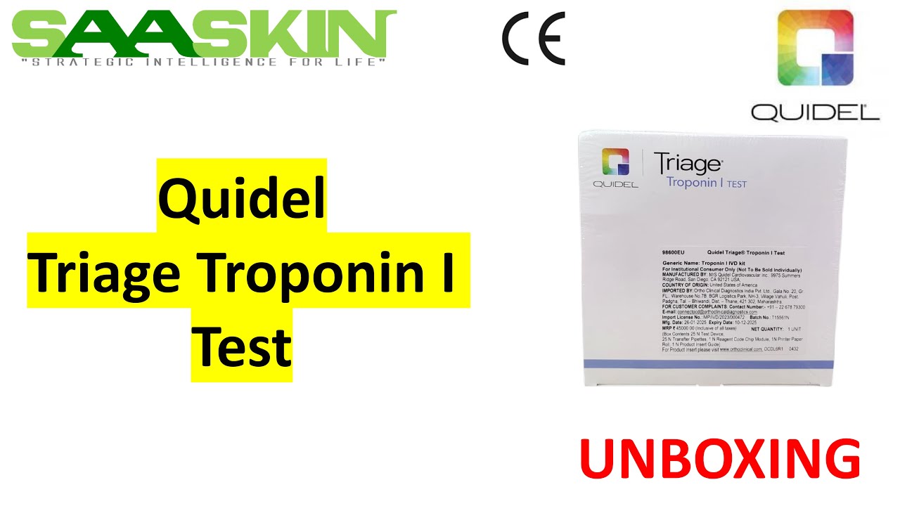 Quidel Triage Troponin I Test | Catalog No - #98600EU | Medical ...