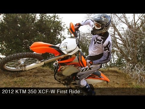 MotoUSA First Ride: 2012 KTM 350 XCF-W - YouTube