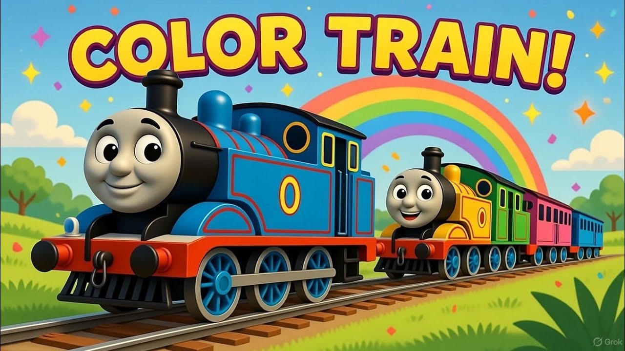 Color Train Song 🚂🌈 | Learn Colors with Fun Music for Kids - YouTube