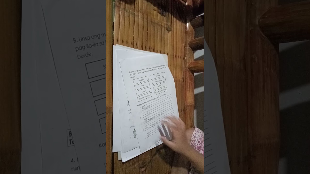 Answering her Modules -Grade 1- - YouTube