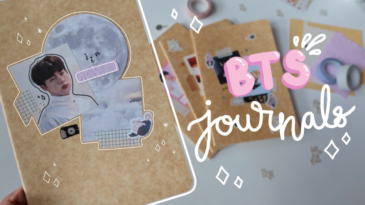DIY Aesthetic KPOP Journals & Notebooks * BTS EDITION* - YouTube