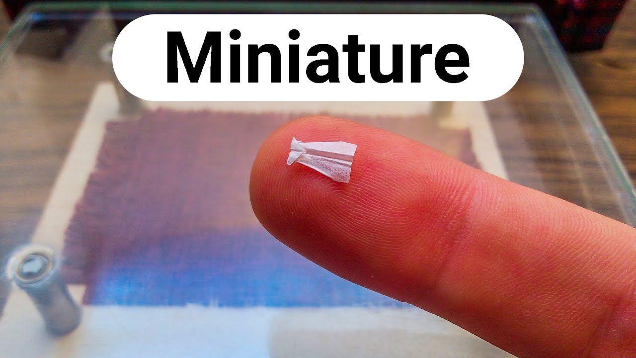 How to make miniature paper airplane , smallest paper jet - YouTube