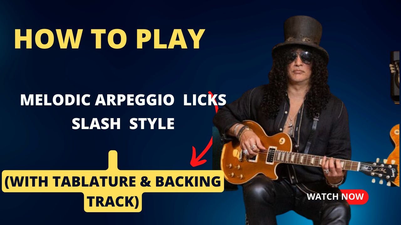 How To Play Melodic Arpeggio Guitar Licks - Lead Guitar Lesson - YouTube
