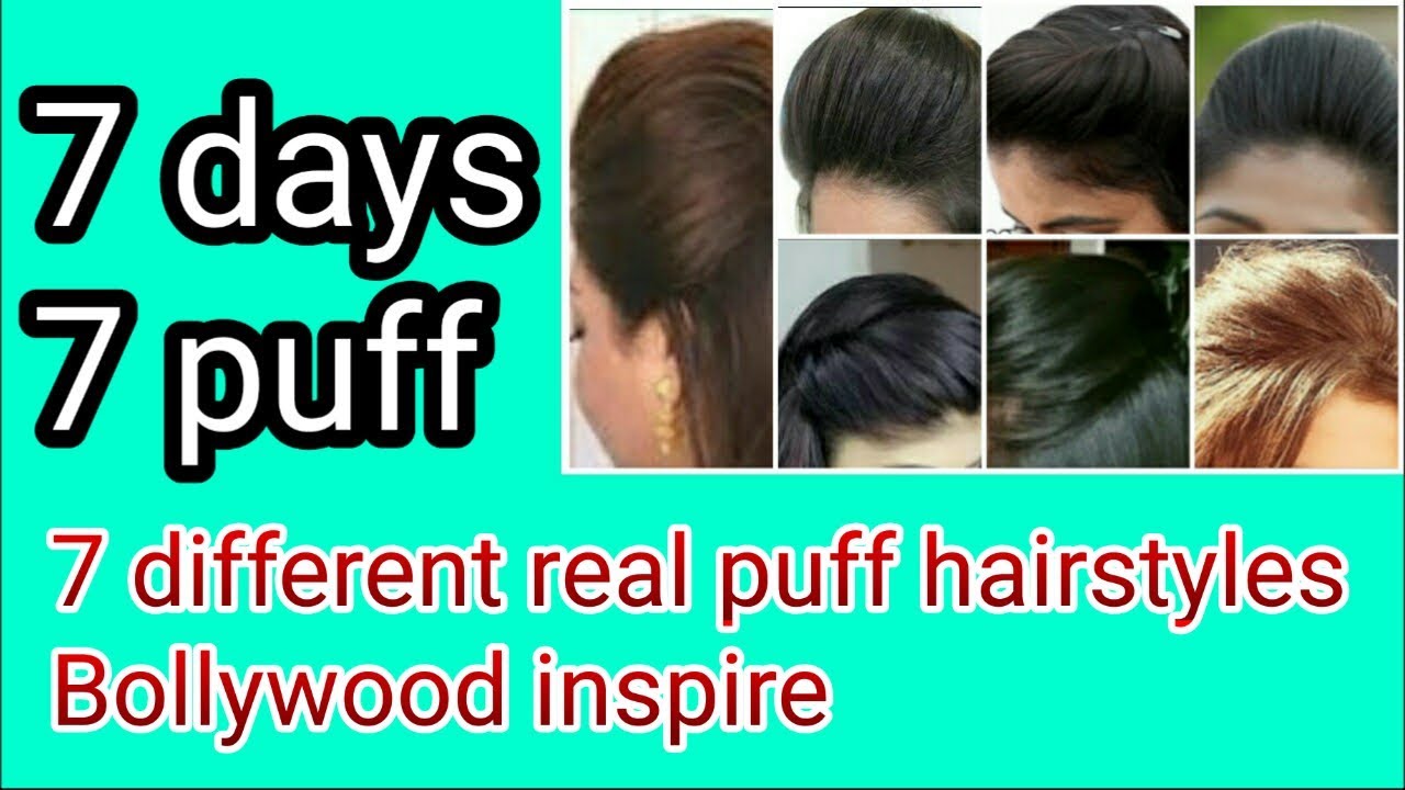7 different Hair Puff using only bobby pins || How to make parfect puff ...