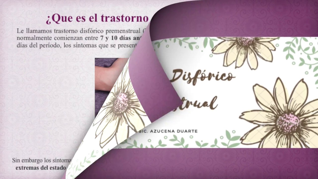Trastorno Disfórico Premenstrual - TDPM - YouTube