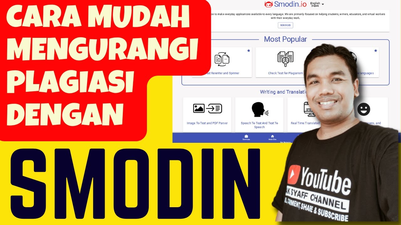 PARAFRASE ARTIKEL ILMIAH MUDAH BANGET MENGGUNAKAN SMODIN - YouTube