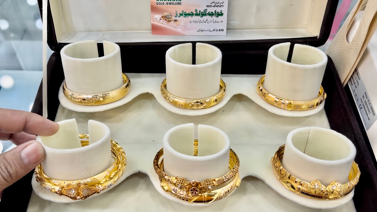 Gold Single Bangle Designs 2023 || Gold Bangle Designs with Weight and ...