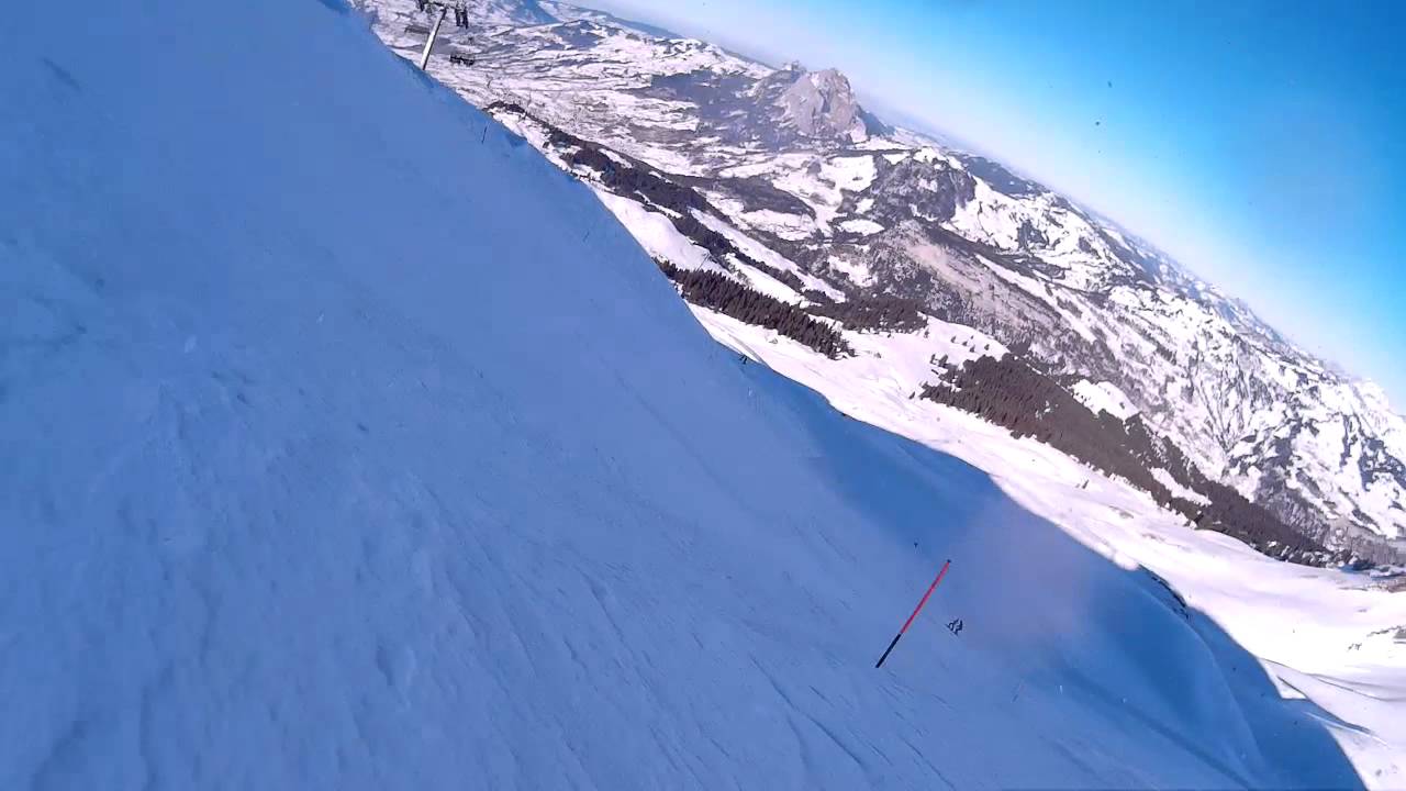 Skiing experience in Stoos - YouTube