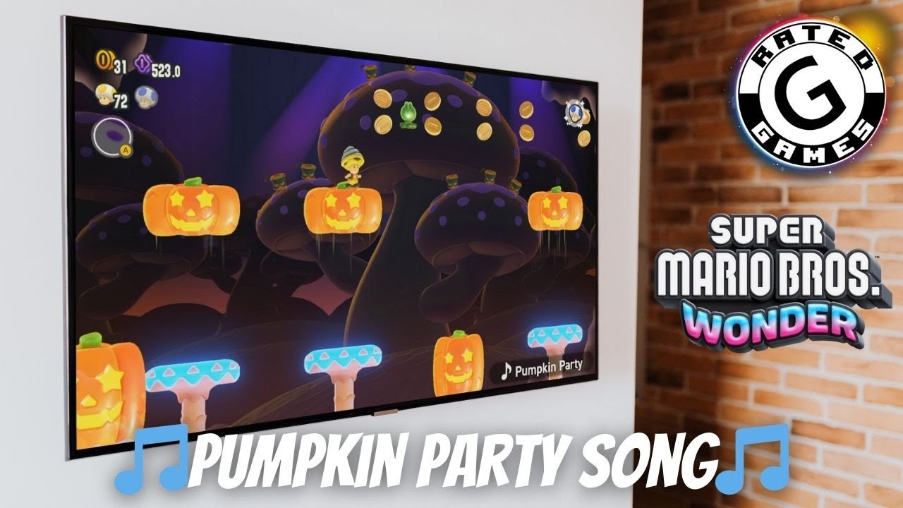 Pumpkin Party Song from Super Mario Bros Wonder (Upshroom Downshroom ...