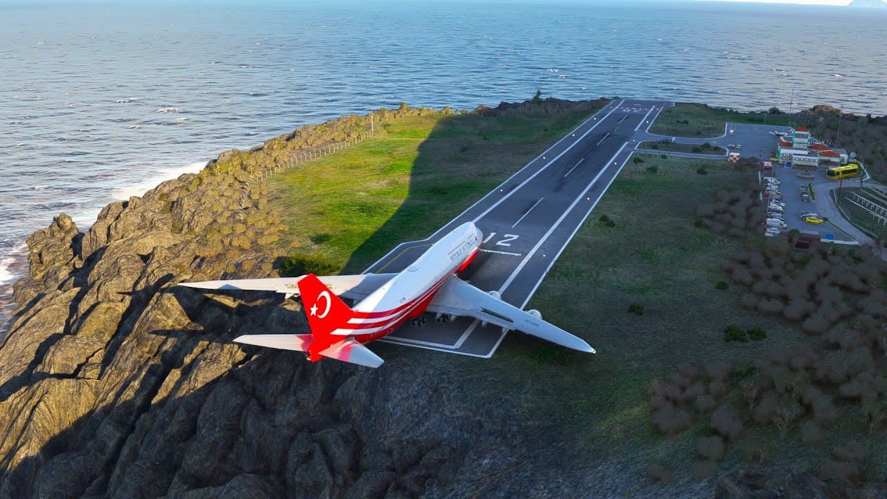 INSANE takeoff! Turkish President 747 Vertical Takeoff at Juancho E ...