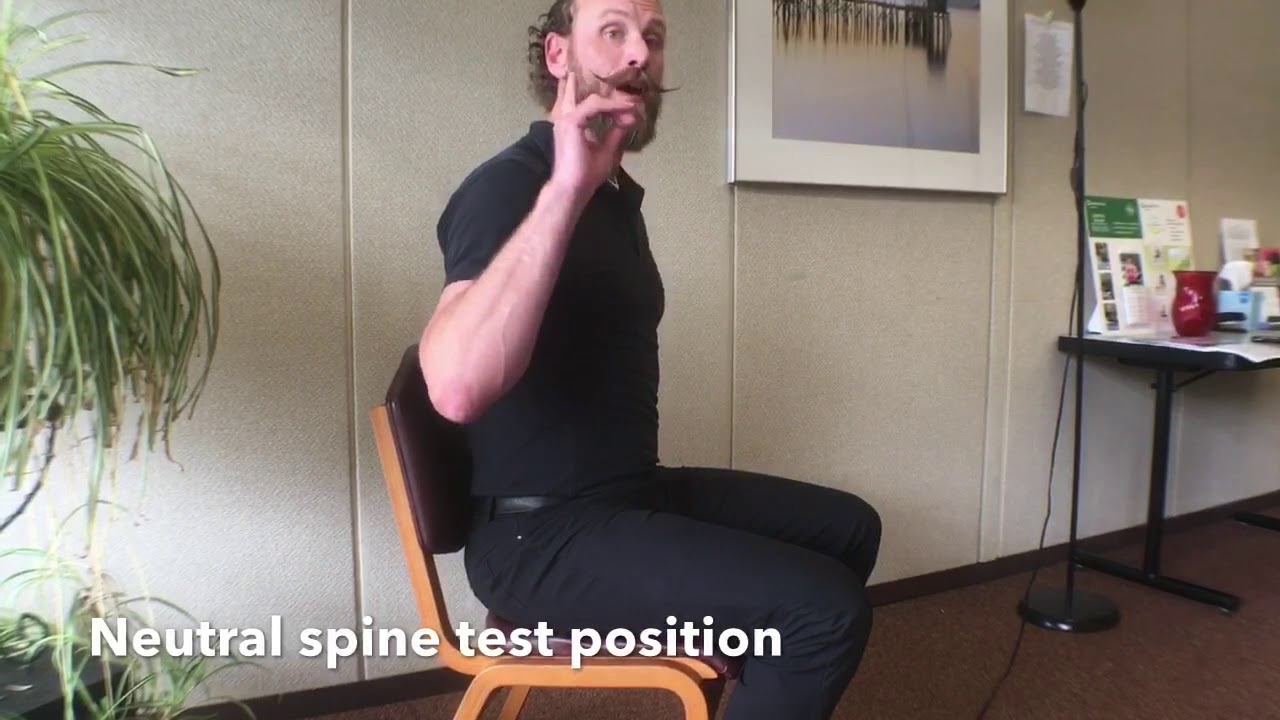 Back pain test positions. - YouTube