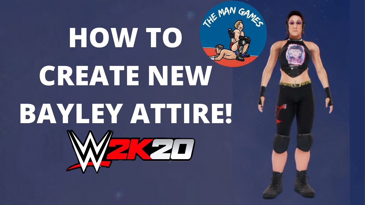 How To Create Bayley WrestleMania Backlash Attire? WWE 2K20 - YouTube