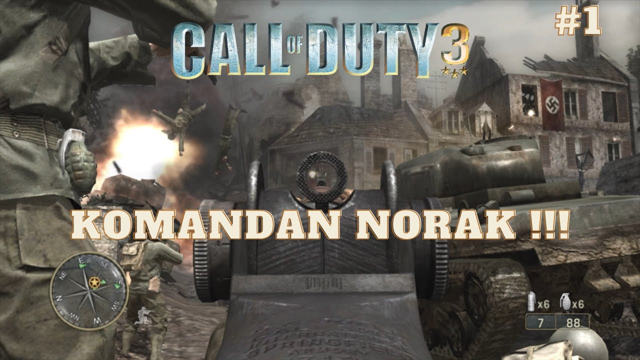 Ngusir Perusuh Bawa Tank !!! - Call Of Duty 3 (Part 1) - YouTube