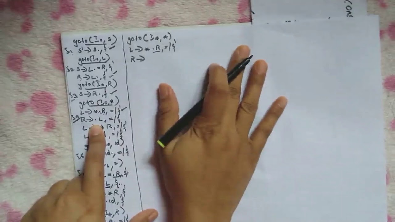 LALR Parsing Table Construction - YouTube