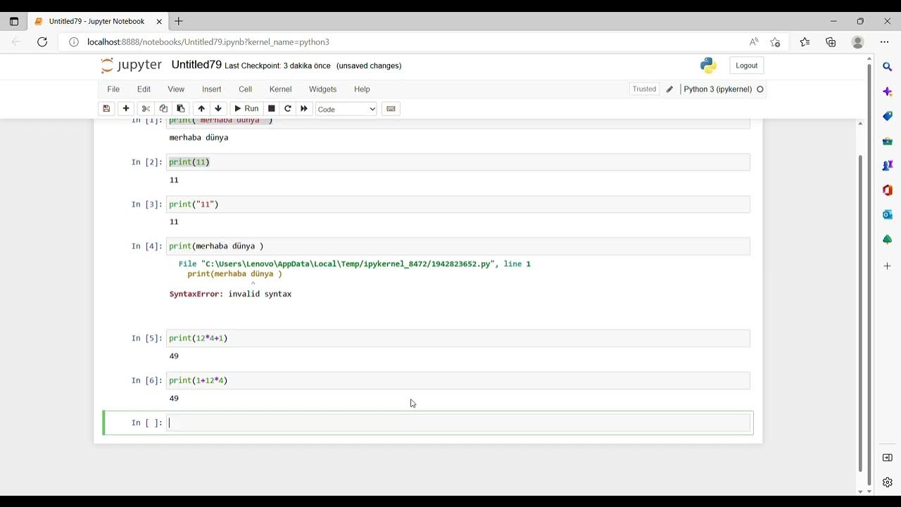 Pythonda print fonkisyonu 1 - YouTube
