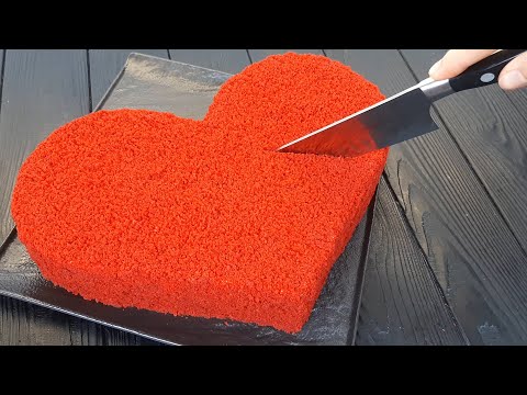 SEVGİLİLER GÜNÜNE ÖZEL SEVGİLİYE EN GÜZEL HEDİYE 🎁💝KIRMIZI KADİFE PASTA TARİFİ. KALP PASTA YAPIMI