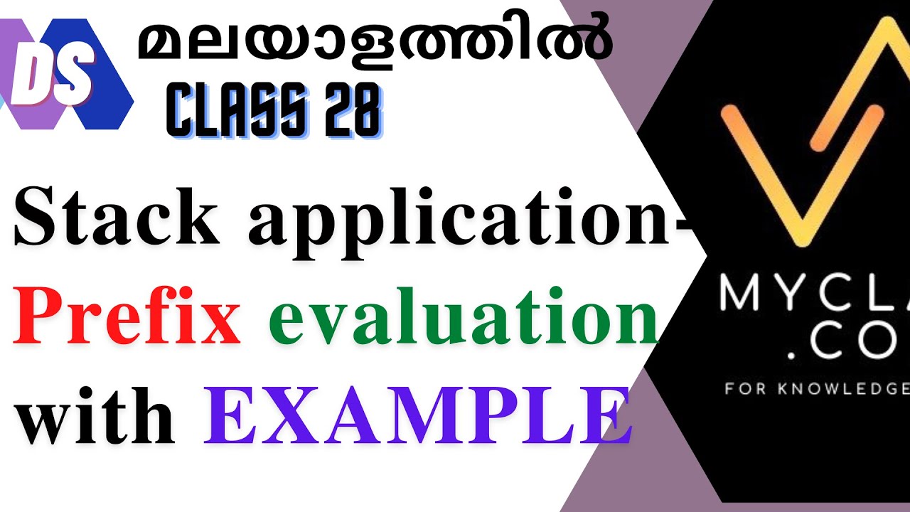 DS 28---PREFIX Evaluation with Example(മലയാളം) - YouTube