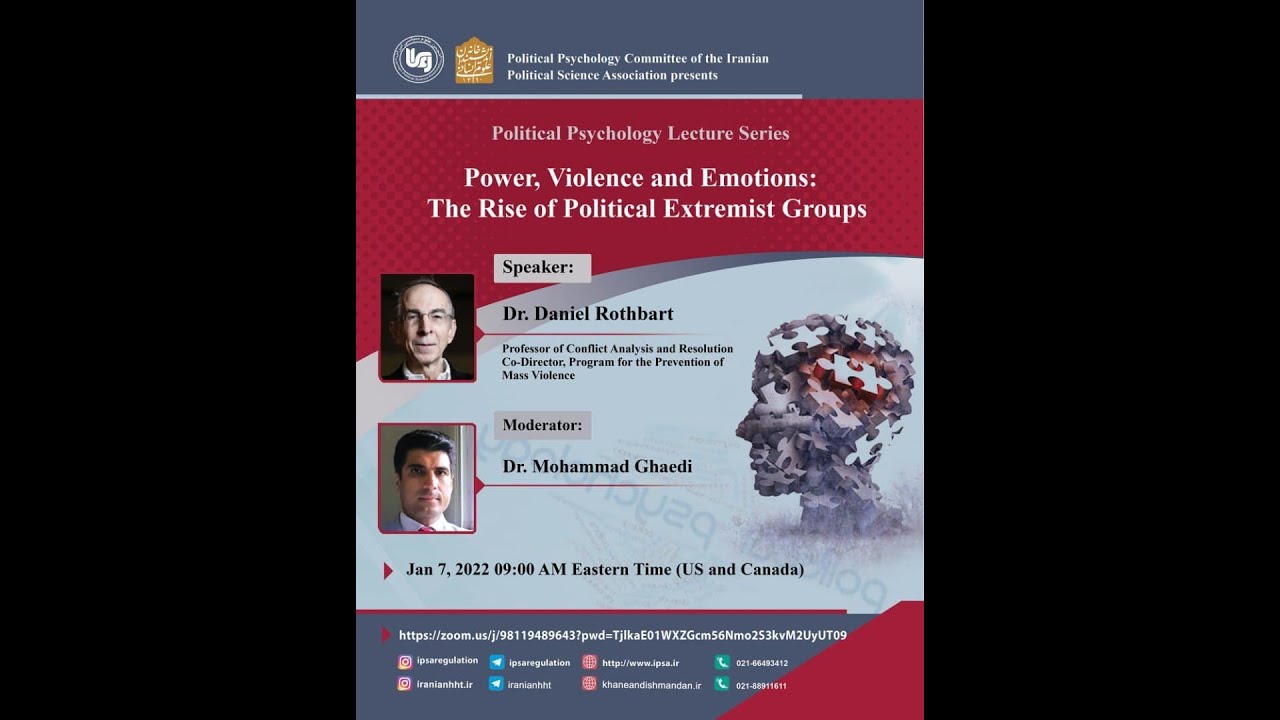Political Psychology Lecture Series, Speaker: Dr. Daniel Rothbart - YouTube