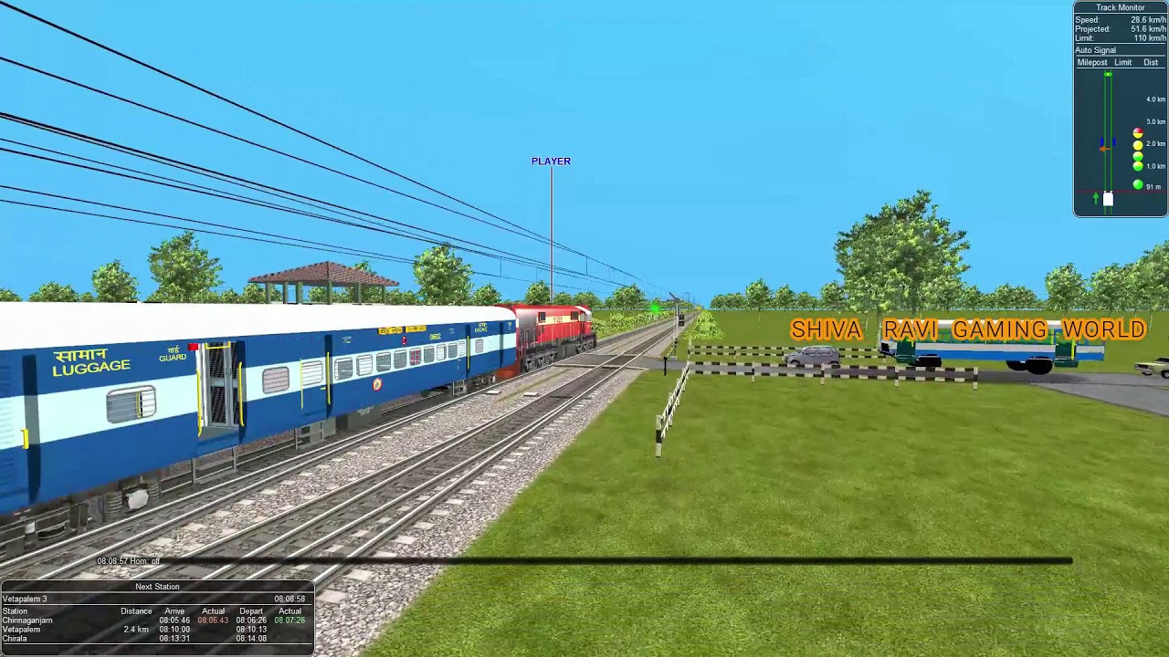 Microsoft Train Simulator Pinakini Express Gameplay Walkthrough Telugu ...