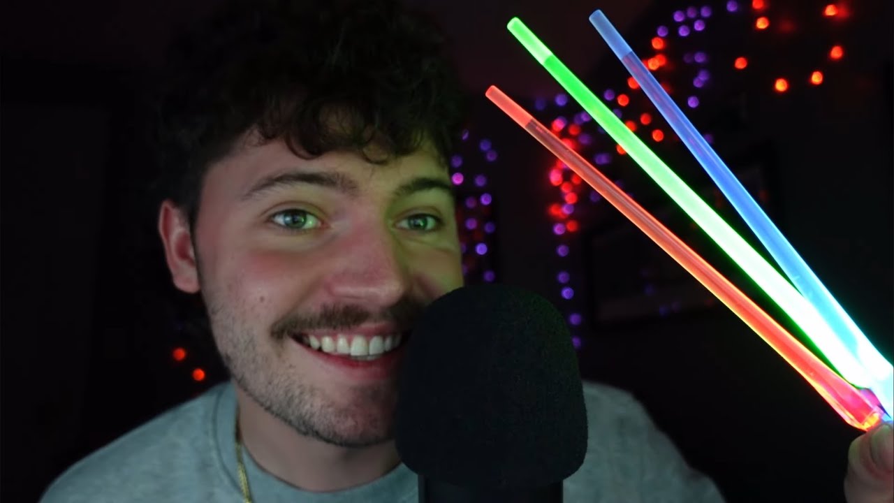 ASMR Light Triggers w/ Mouth Sounds - YouTube