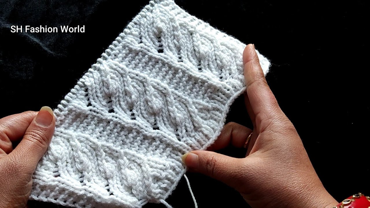 White स्वेटर design. knitting white sweater design by SH Fashion World ...