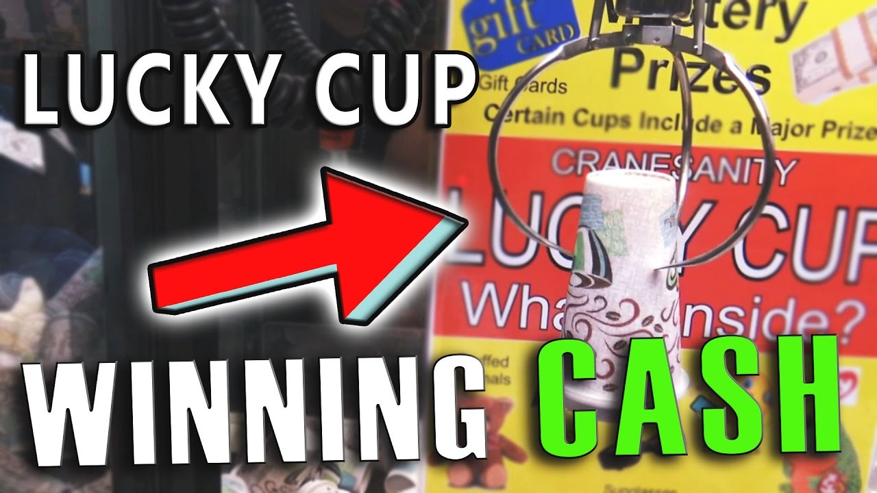 Winning CASH On The 'Lucky Cup' Claw Machine! | Arcade Games - YouTube